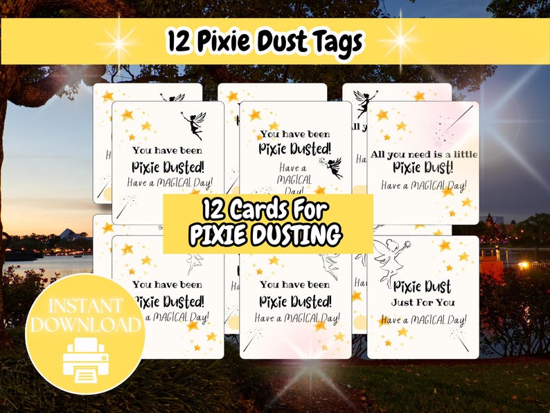 Pixie Dust Gift Tags for Spreading Magic | You've Been Pixie Dusted ...