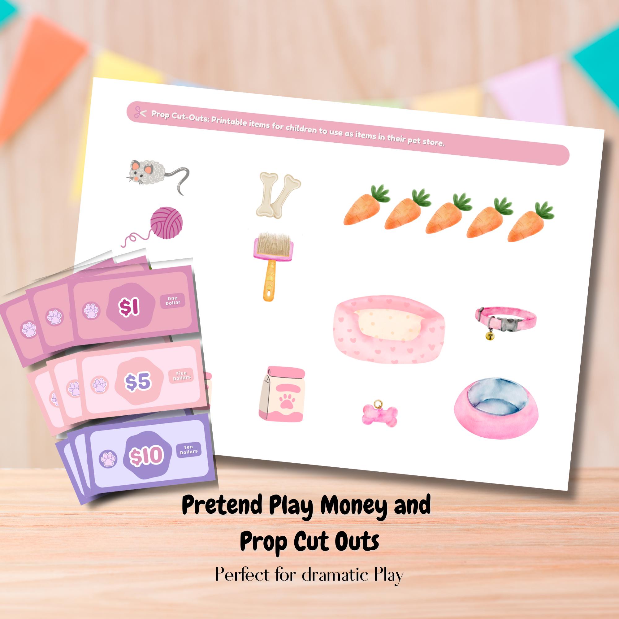 Pet Store DRAMATIC PLAY Printable | Pretend Play Pack for Kids ...