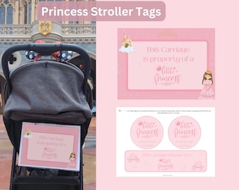 Princess Stroller Tag for Magical Mouse Vacation, Pram Spotter ...