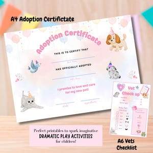 Adopt a Pet Party Printable Pack | Pet Birthday Party Activity | Pet ...
