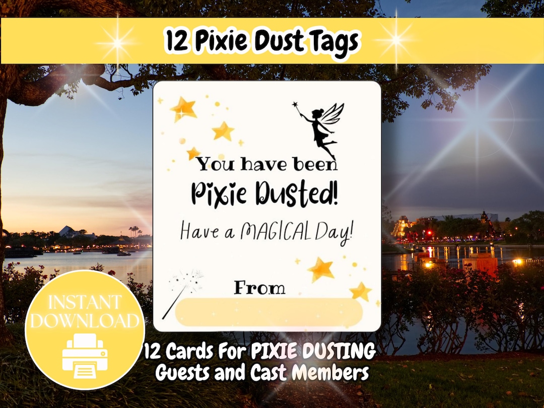 Pixie Dust Gift Tags for Spreading Magic | You've Been Pixie Dusted ...
