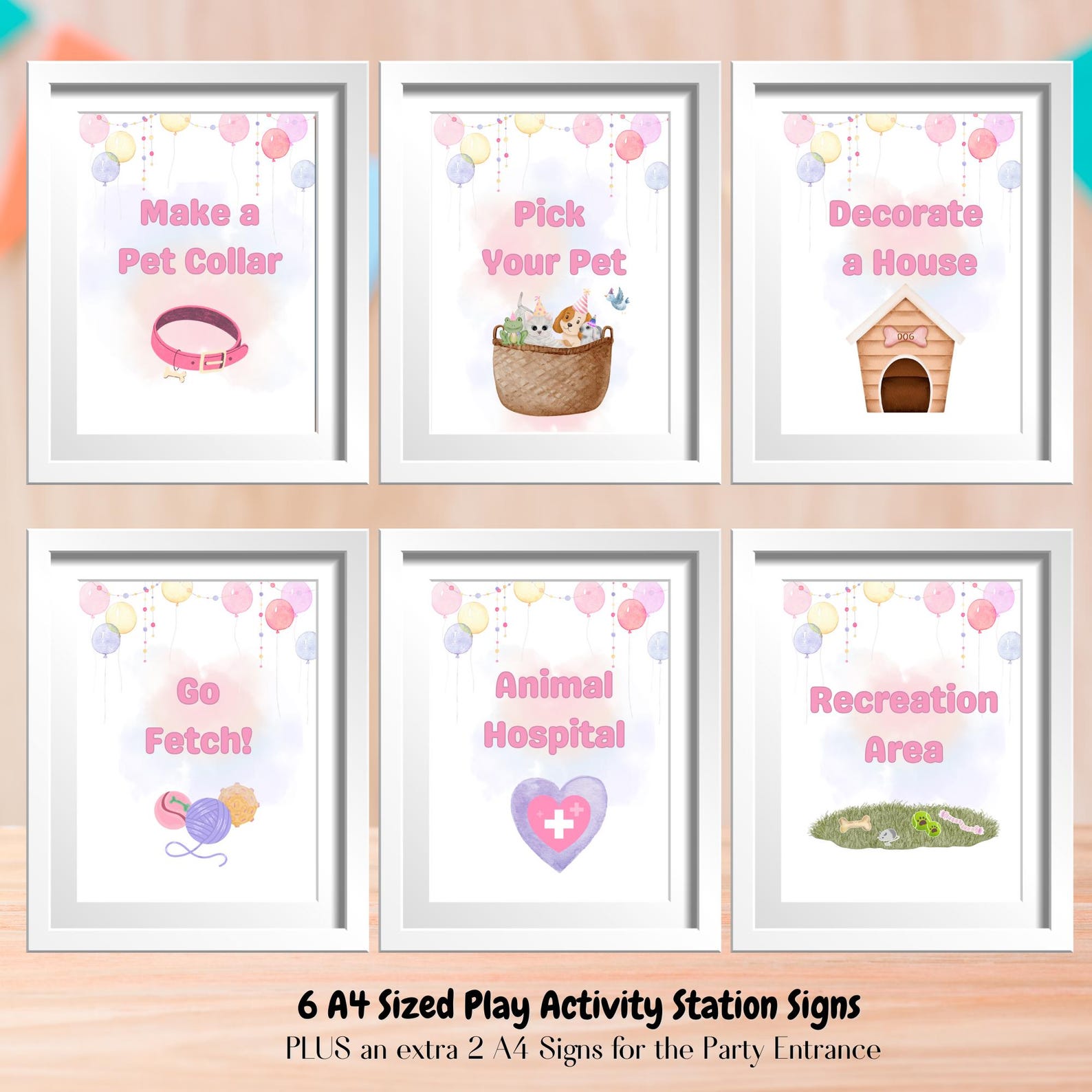Adopt a Pet Party Printable Pack | Pet Birthday Party Activity | Pet ...