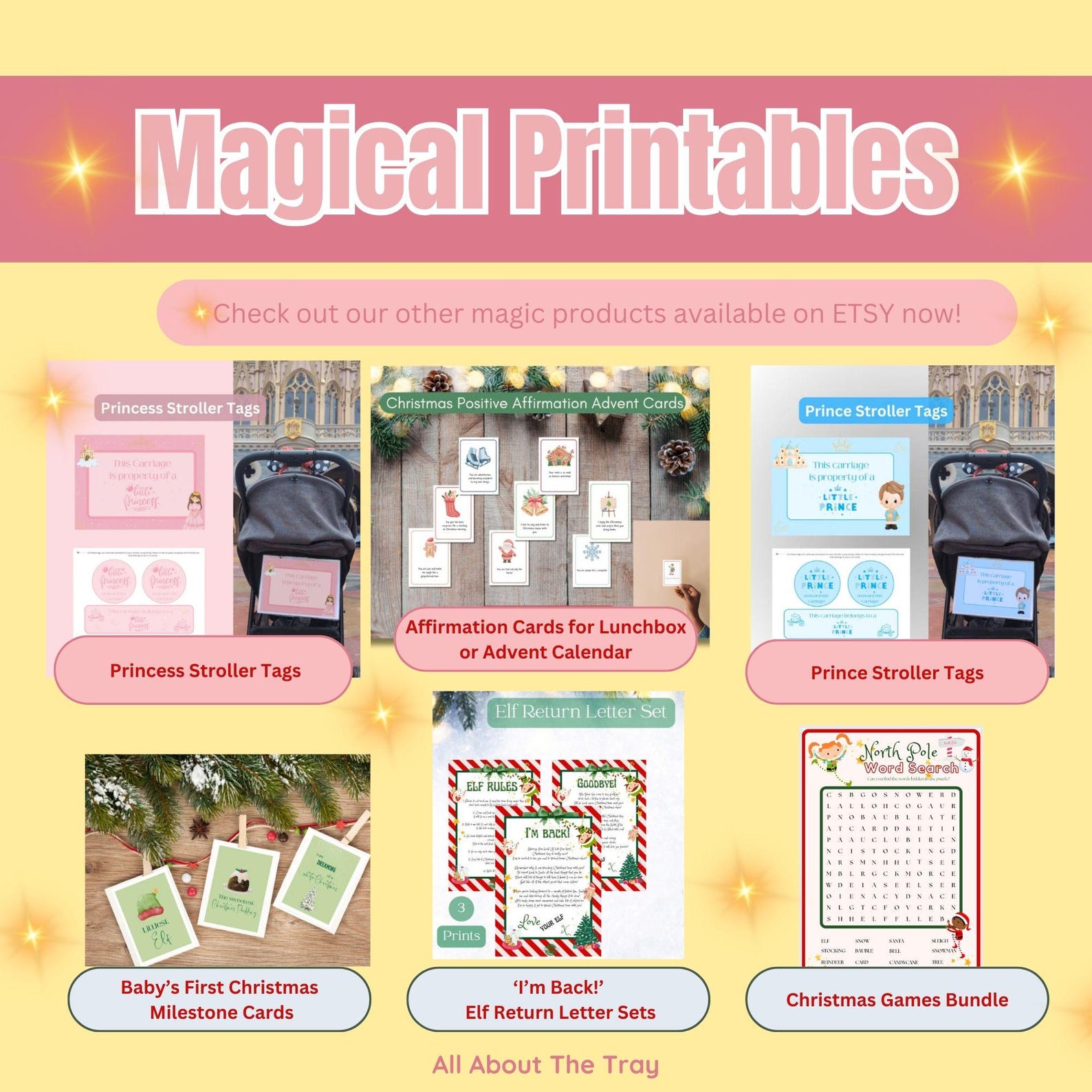 Pixie Dust Gift Tags, Enchanting Printable Labels for Florida Theme ...