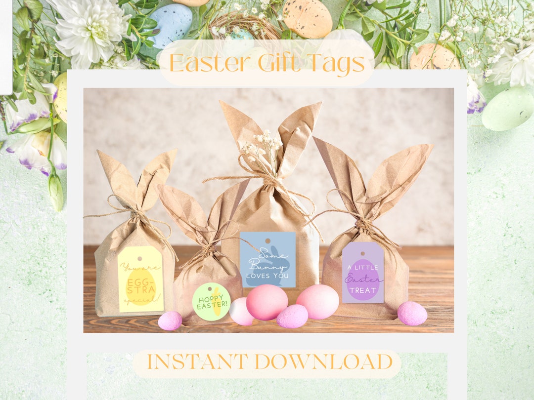 Easter Egg Pastel Gift TAGS for Neighbours and Friends / 11 Labels ...