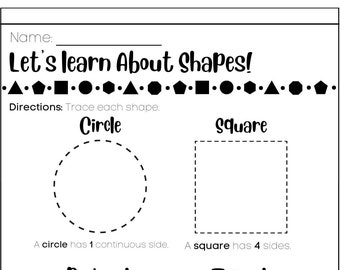 Early Educational Shape Coloring Worksheets, Homeschooling Shapes ...