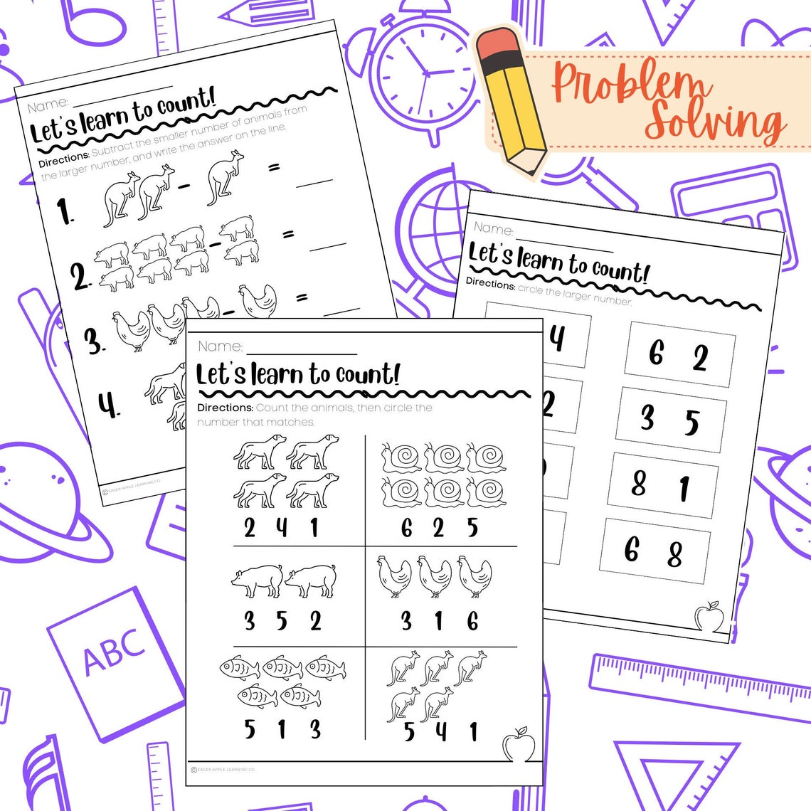 Interactive Preschool Counting Worksheets for Early Learning ...