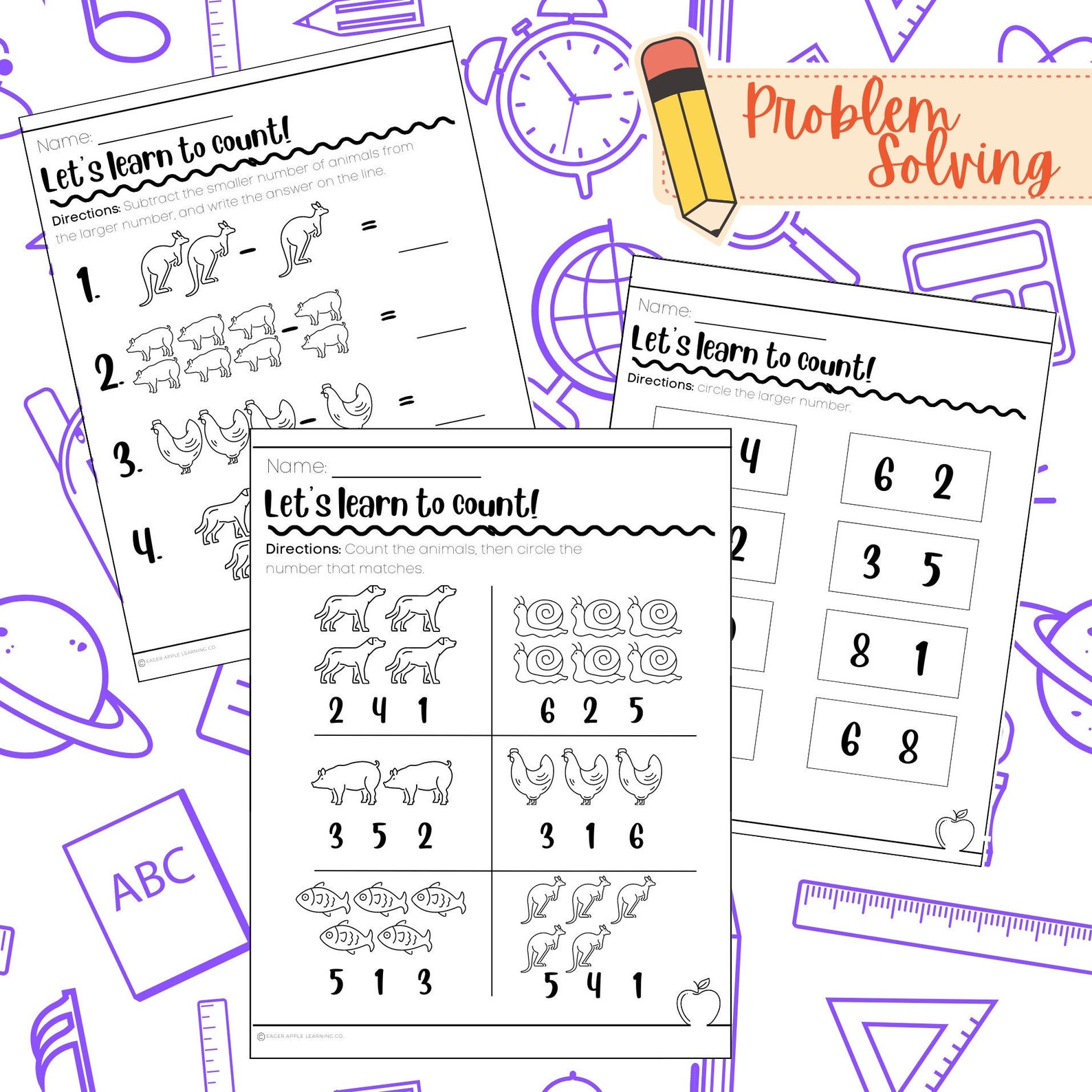 Interactive Preschool Counting Worksheets for Early Learning ...