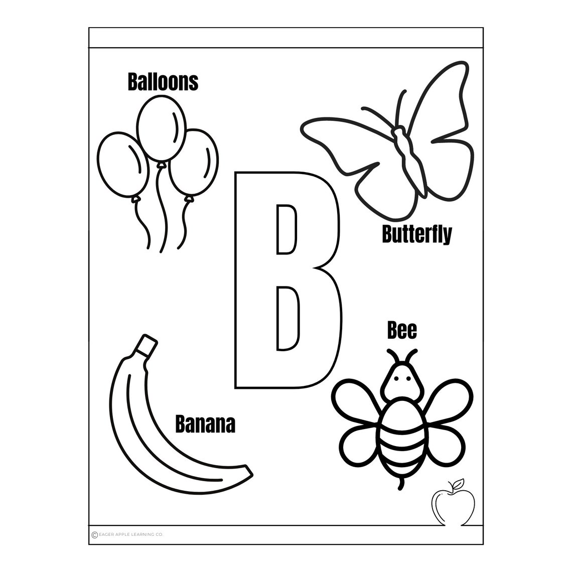 Early Educational Alphabet Learning Coloring Sheets, Sentence Practice ...
