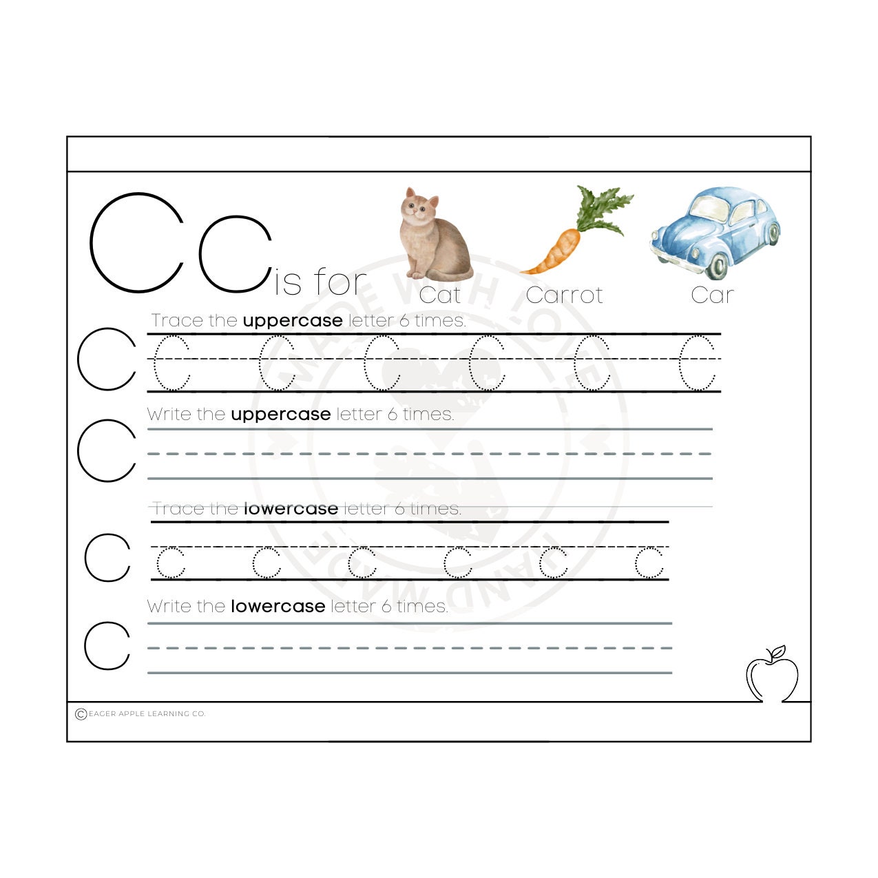 Early Educational Alphabet Learning Worksheets, Letter Practice, A to Z ...