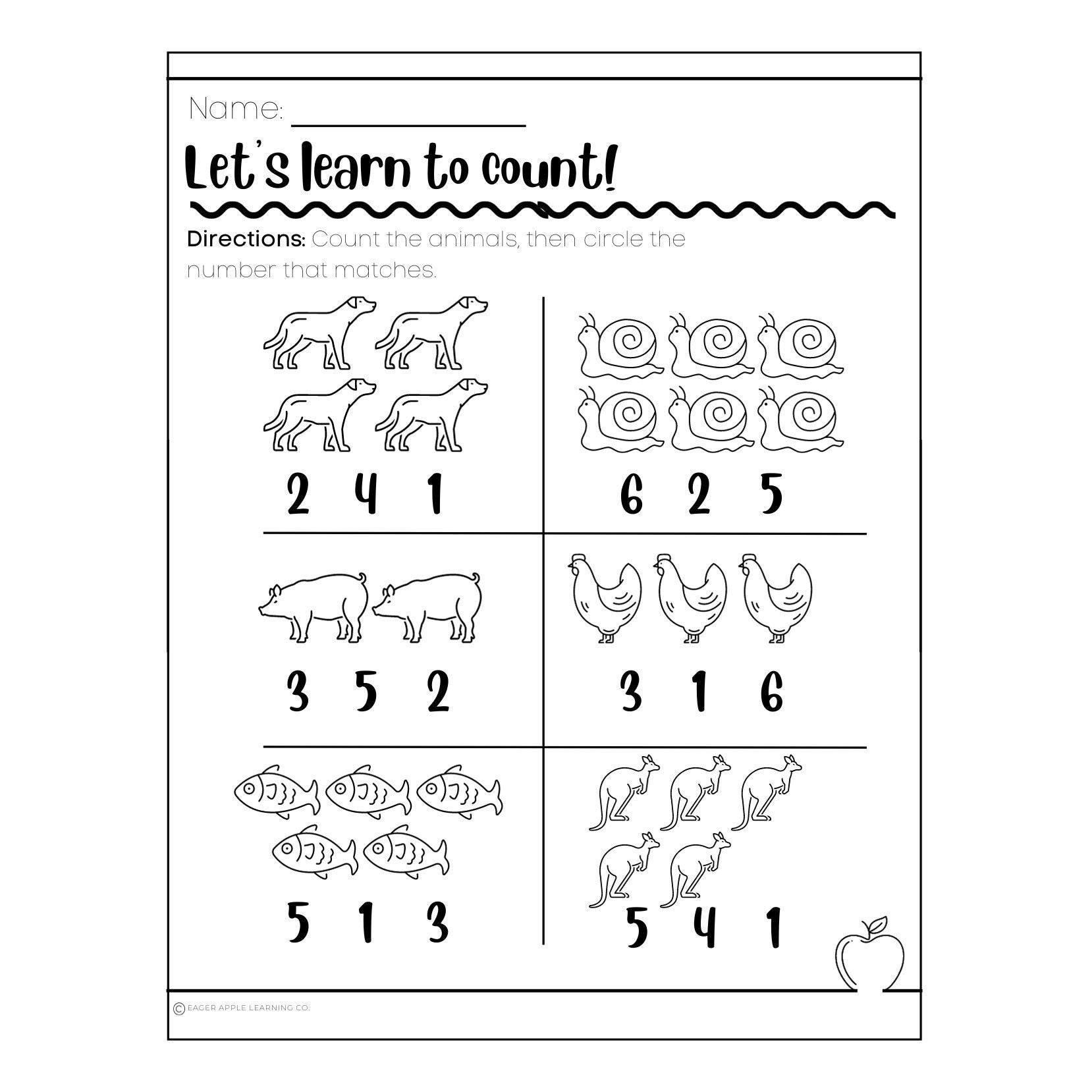 Interactive Preschool Counting Worksheets for Early Learning ...