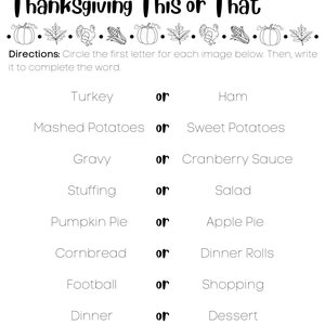 Thanksgiving Worksheet Bundle: Early Learning Activities (digital ...