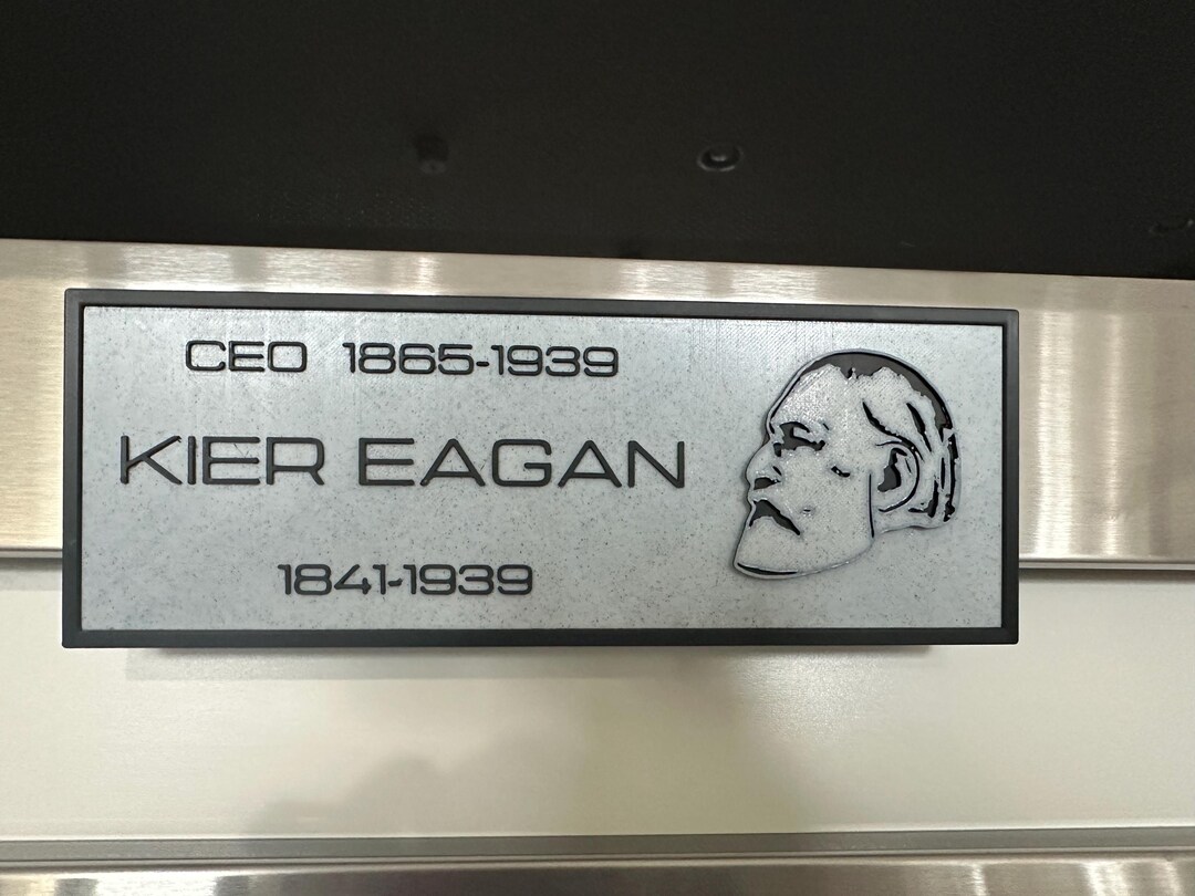 3D Printed Large 9" Kier Eagan Lumon Severance Plaque Magnet - Etsy