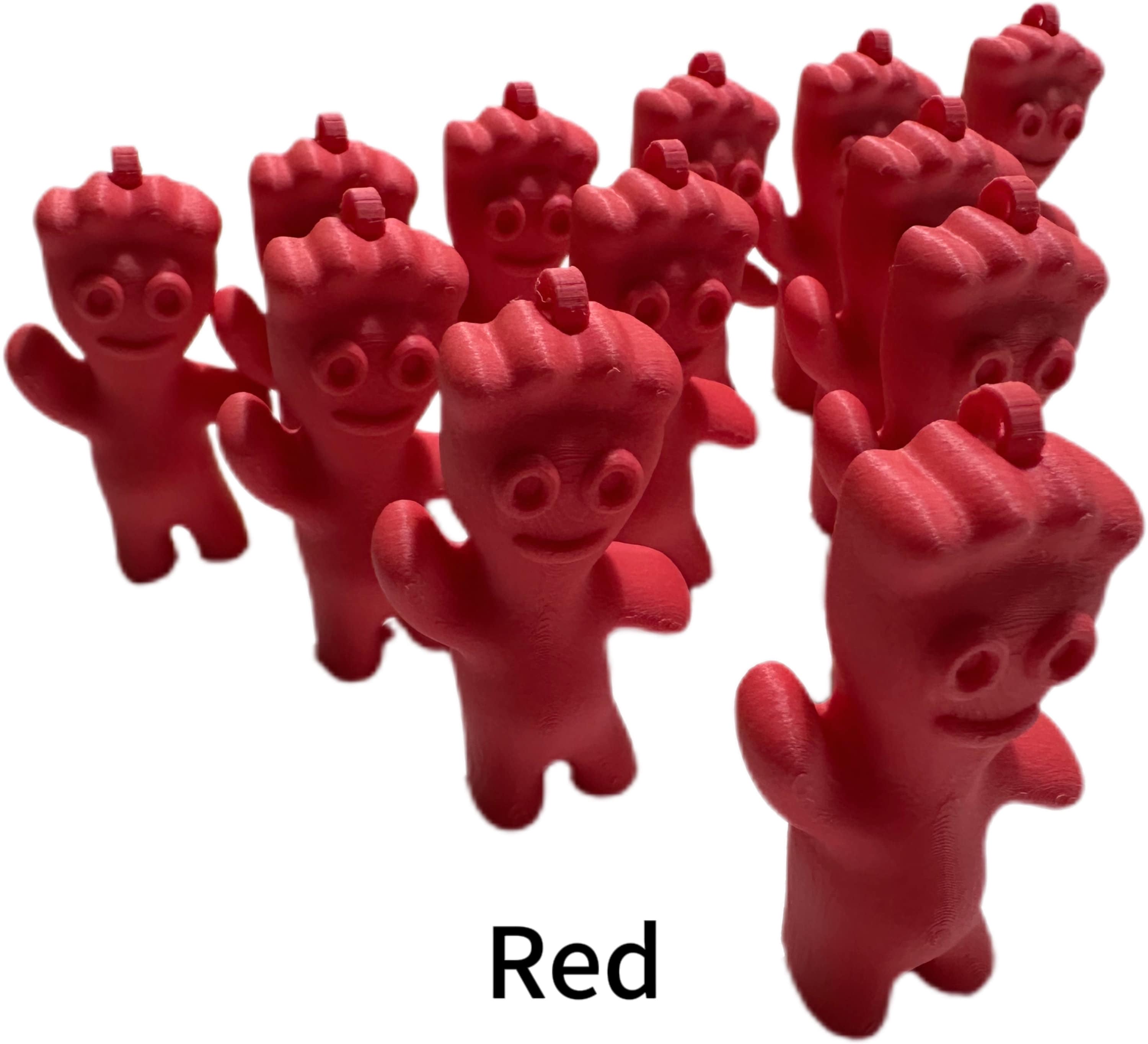 Set of 12 3D Printed Mini Sour Patch Kids Christmas Ornaments - Etsy