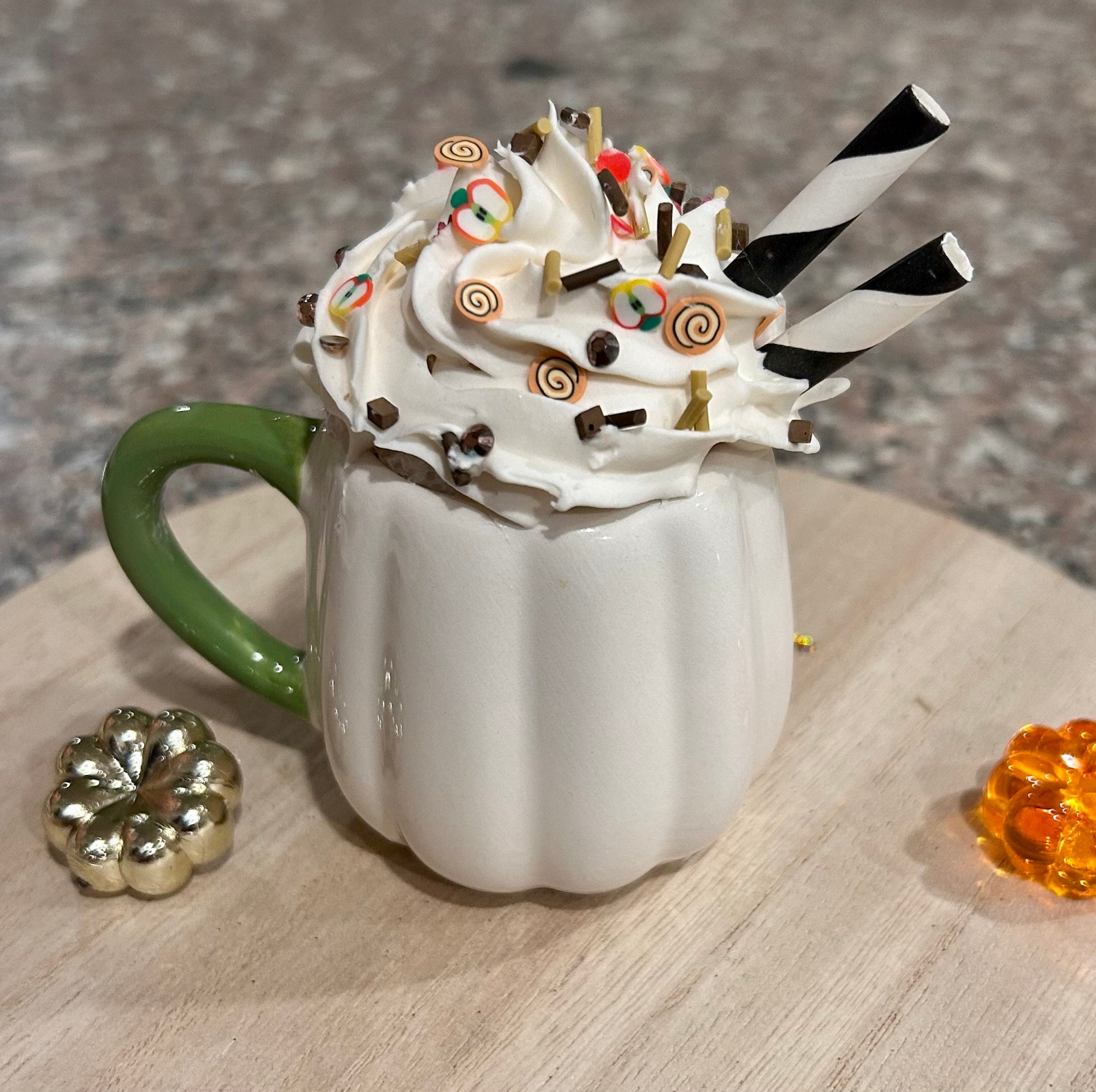Fall Tiered Tray Mini Mugs/autumn Tiered Tray Decor/fall Faux Mugs/fall ...