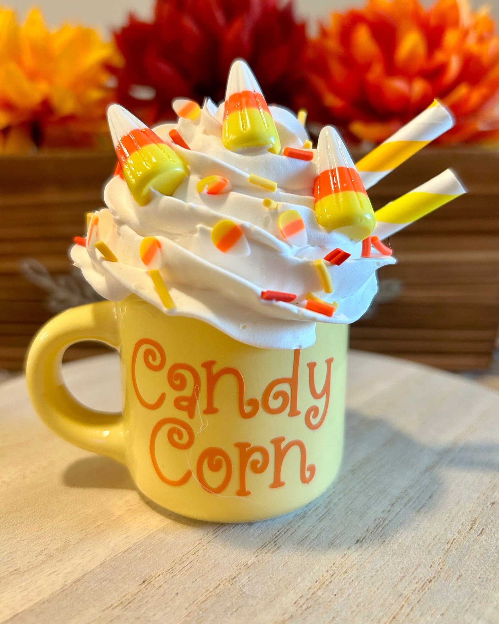 Fall Tiered Tray Mini Mugs/autumn Tiered Tray Decor/fall Faux Mugs/fall ...