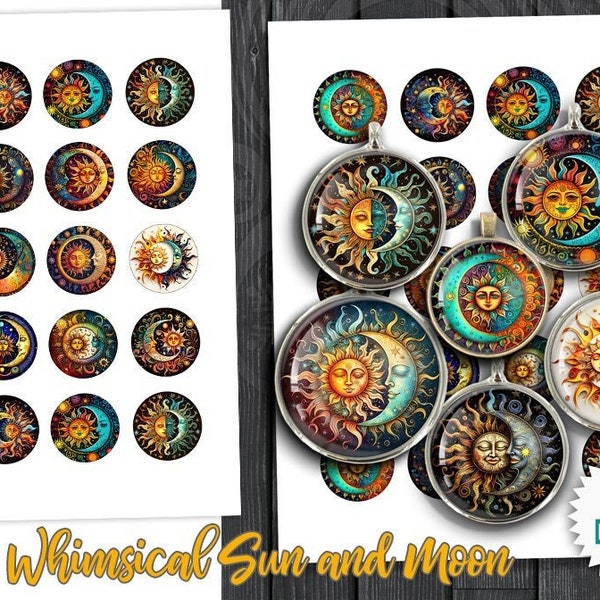 Sun Collage Art - Etsy