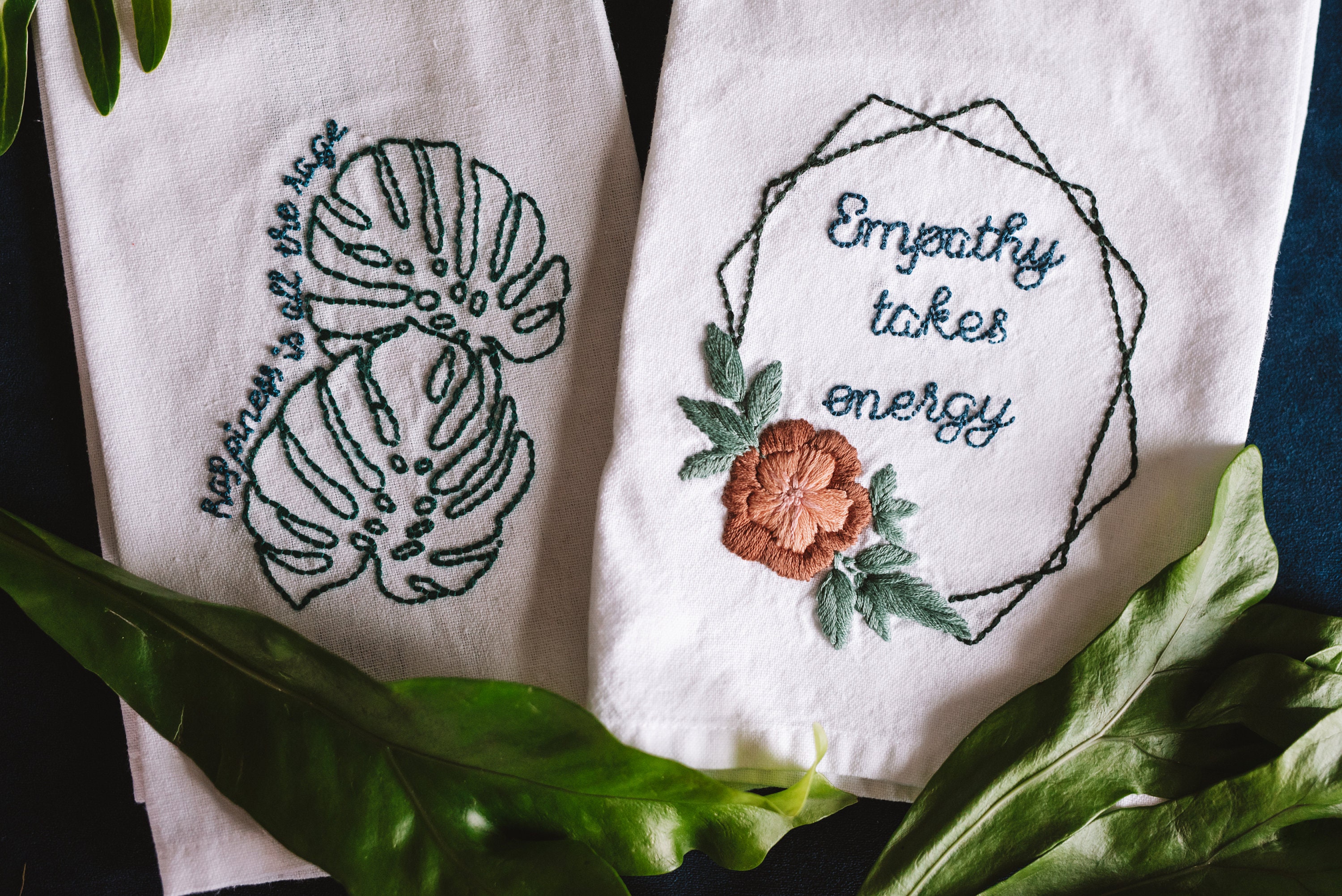 Empathy Takes Energy Tea Towel | American Football Inspired | Hand ...