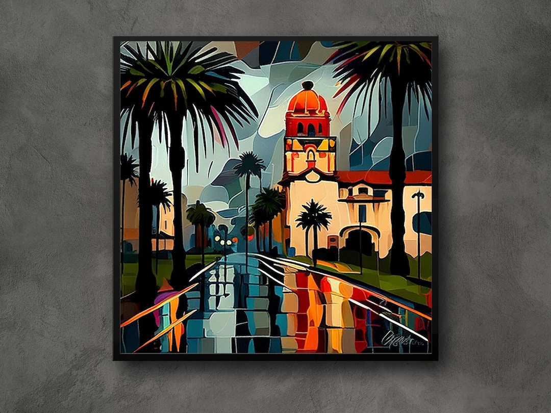 St Augustine Florida Digital Art Print, Historic Downtown Wall Art ...
