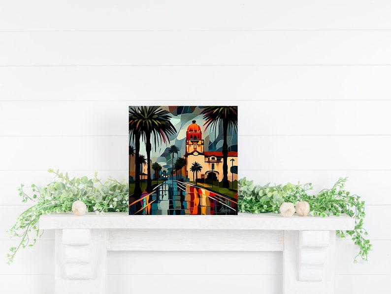 St Augustine Florida Digital Art Print, Historic Downtown Wall Art ...