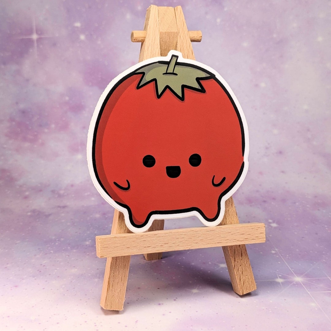 Kawaii Sticker, Cute Tomato Sticker, Cute Vegetable Sticker, Aesthetic ...