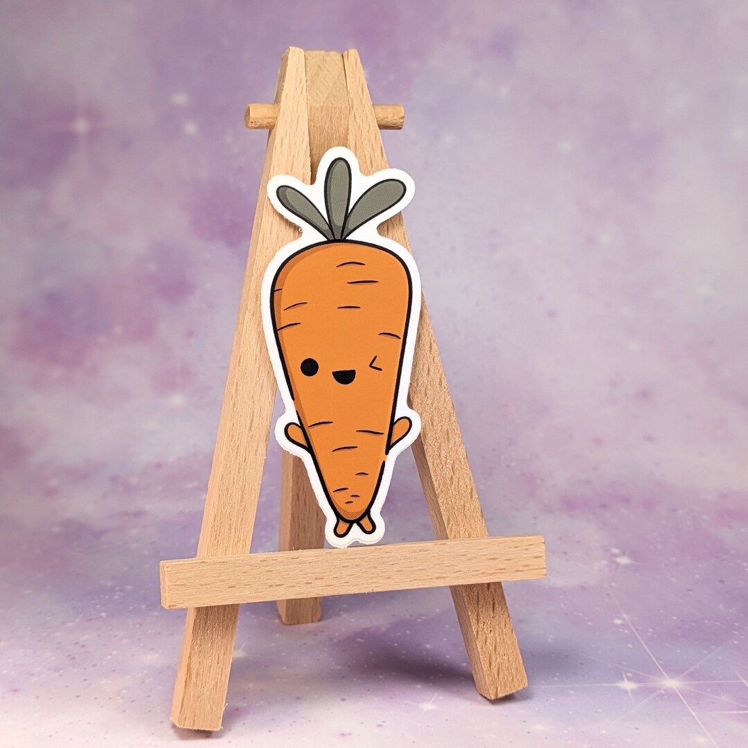 Kawaii Sticker, Cute Carrot Sticker, Cute Animal Sticker, Aesthetic ...