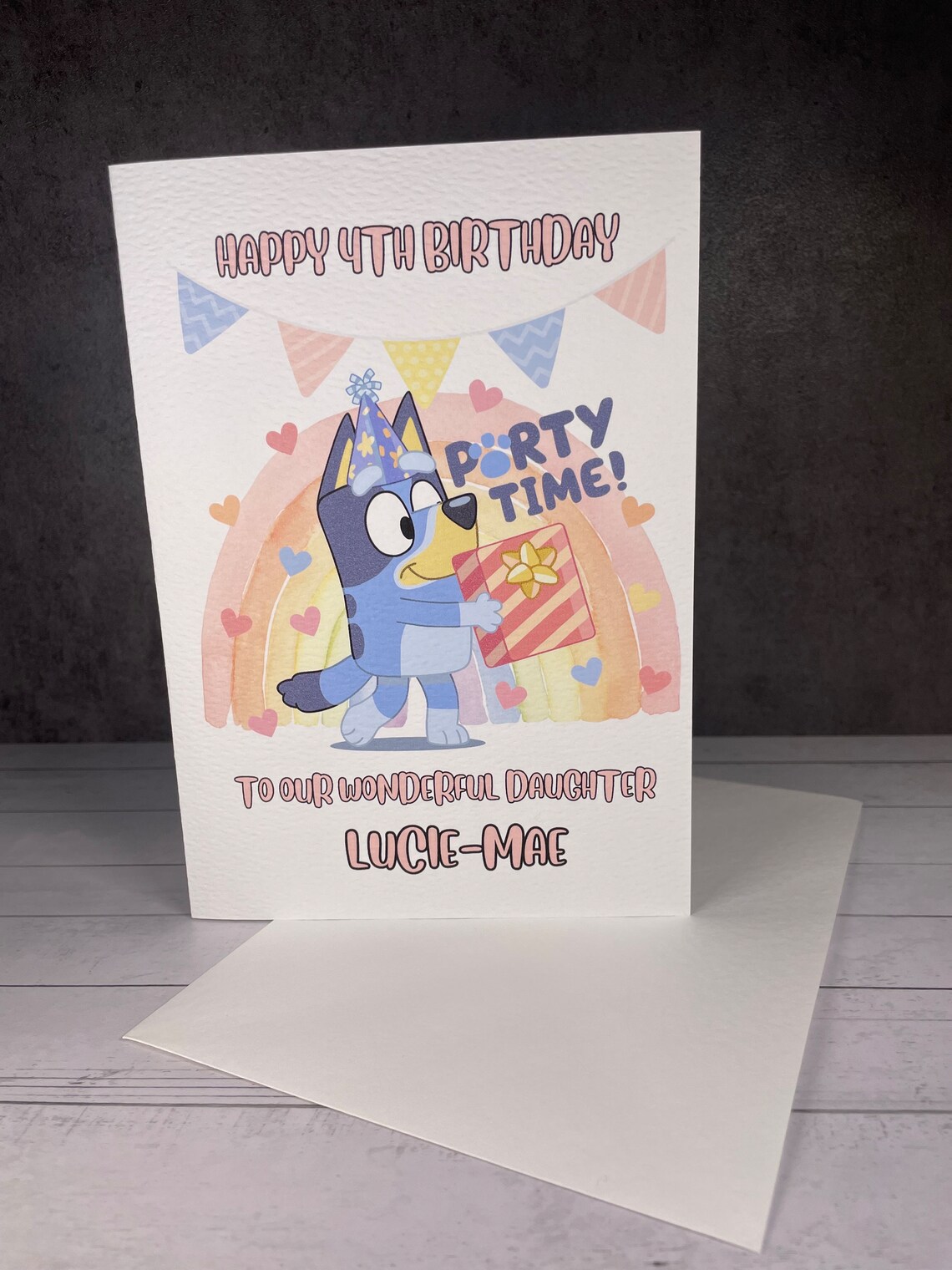 Personalised Bluey Birthday Card - Any Age - Age Relationship - 1st 2nd ...