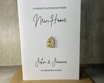 Personalised New Home Card - New Home Gift - Congratulations on Your ...
