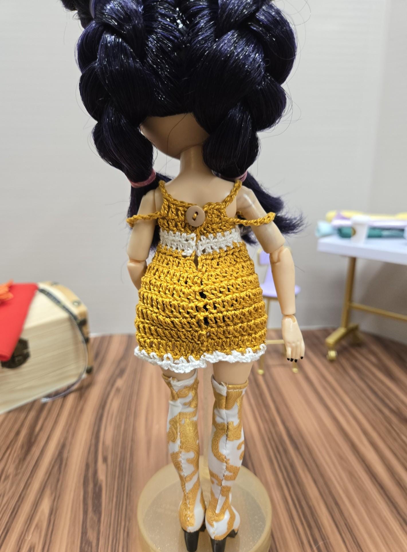 Rainbow High Doll. Digital Crochet Pattern for a 2 Strap Mini Dress. - Etsy
