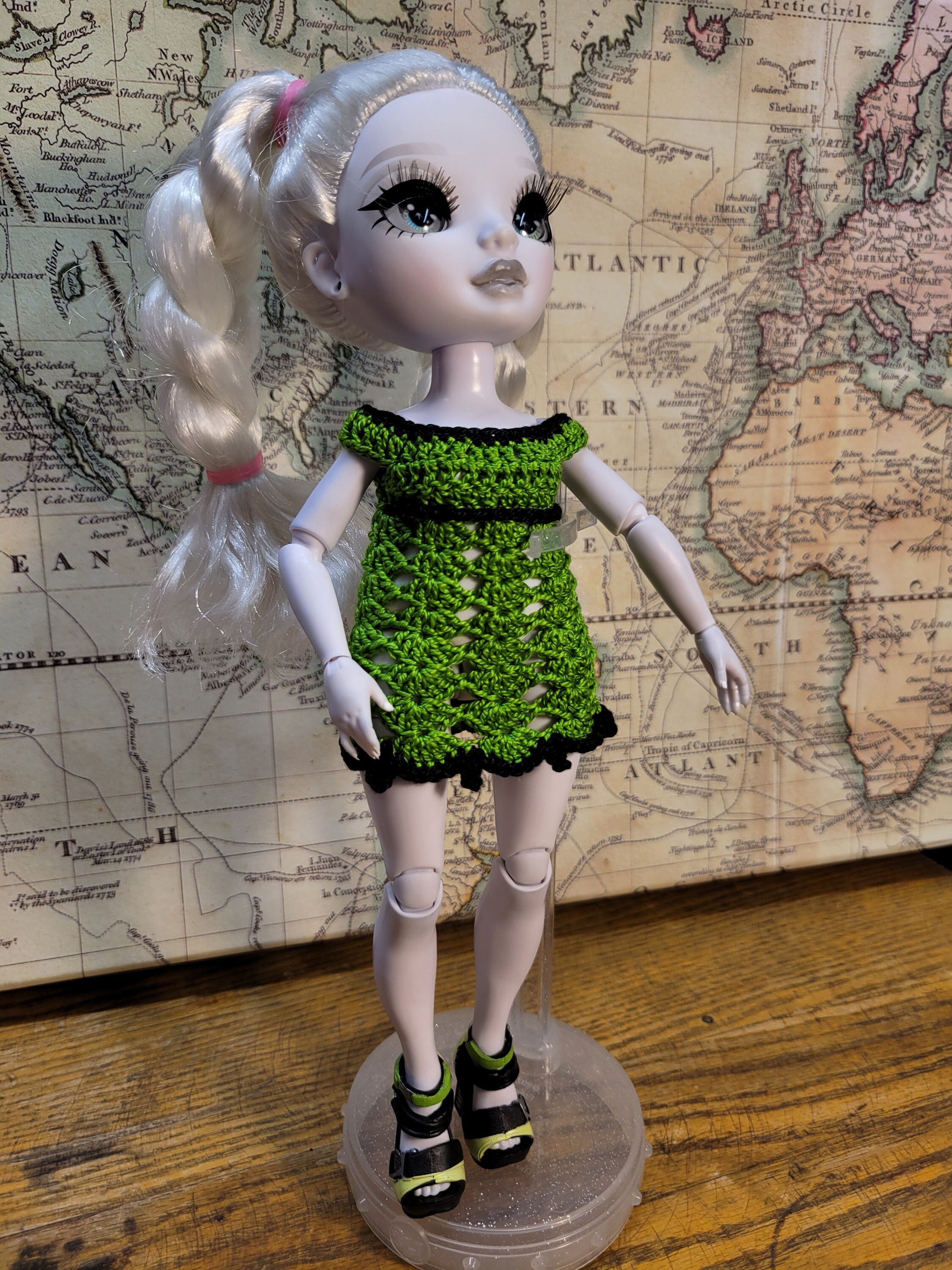 Rainbow High Clothing Crochet Dress With Shoes - Etsy