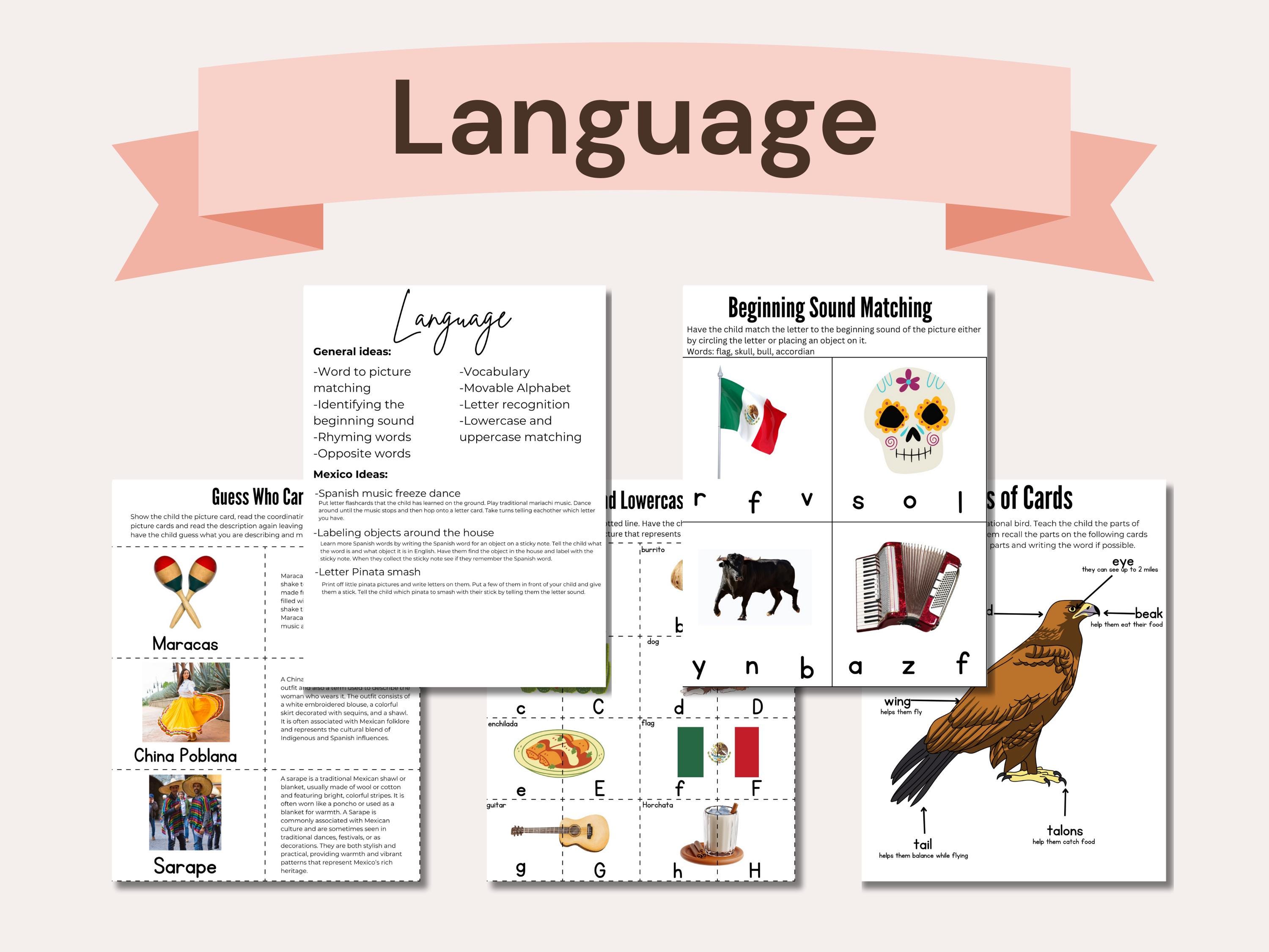 Montessori Mexico Themed Printable - Etsy