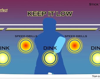 Pickleball Dinking Drills Sticker: Indoor Training Target (36x32) - Etsy