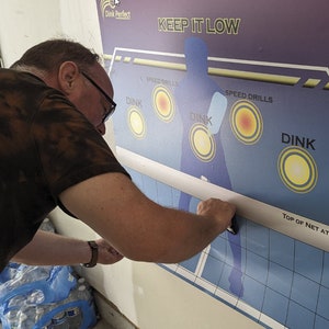 Premium Outdoor Pickleball Dinking Drills Sticker. Large 36x32 Perfect ...