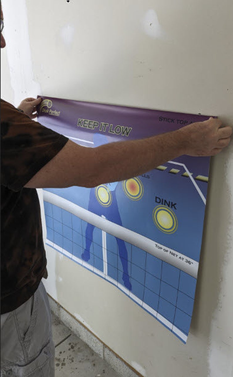 Premium Indoor Pickleball Dinking Drills Sticker. Large 36x32 Perfect ...