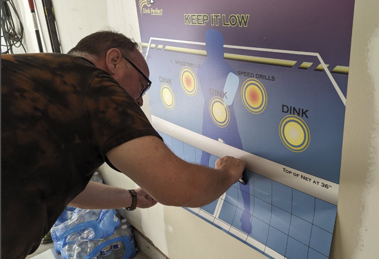 Premium Indoor Pickleball Dinking Drills Sticker. Large 36x32 Perfect ...