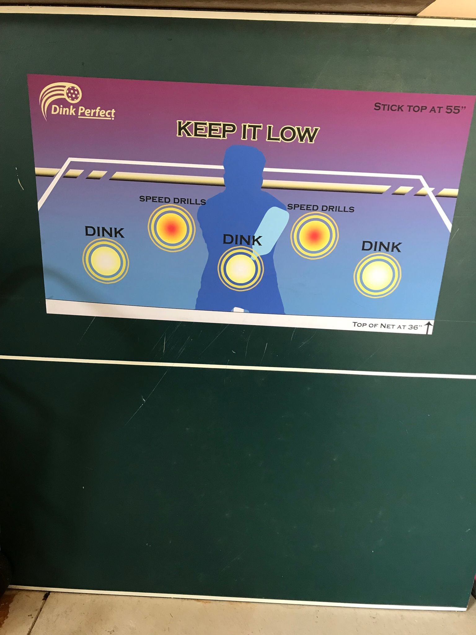 Premium Indoor Pickleball Dinking Drills Sticker. 36x21 Perfect Gift ...