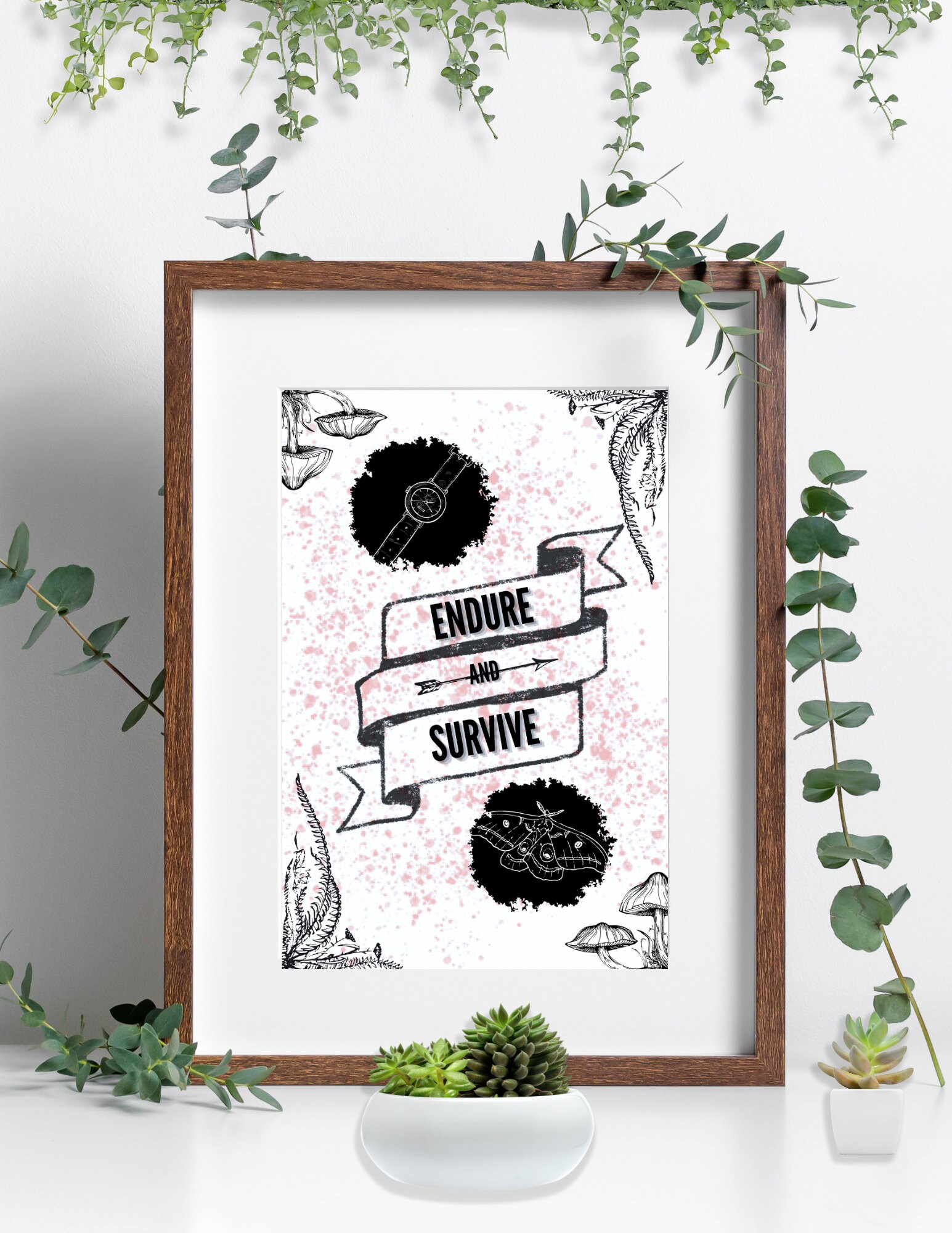 The Last of Us Poster Endure and Survive Digital Download Wall Art ...