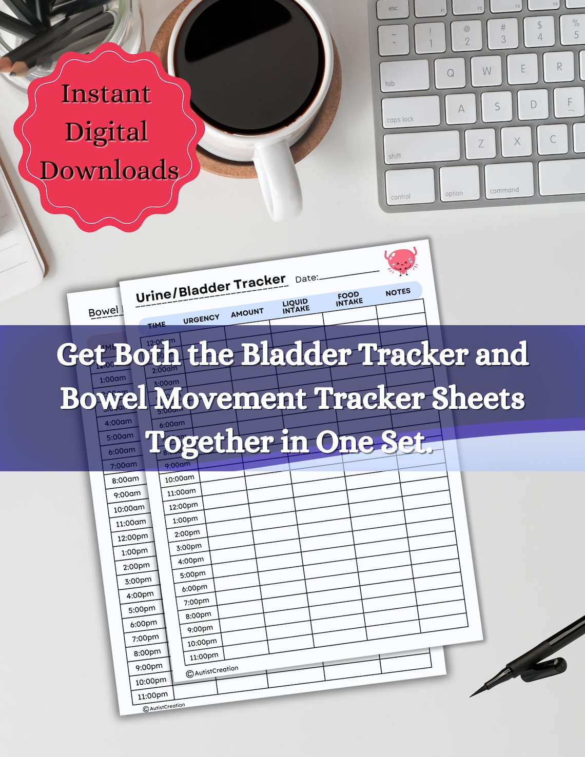 UPDATED VERSIONS 2.0 Urine Bladder and Bowel Movement Trackers Tracker ...