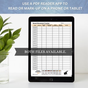 UPDATED VERSIONS 2.0 Urine Bladder and Bowel Movement Trackers Tracker ...