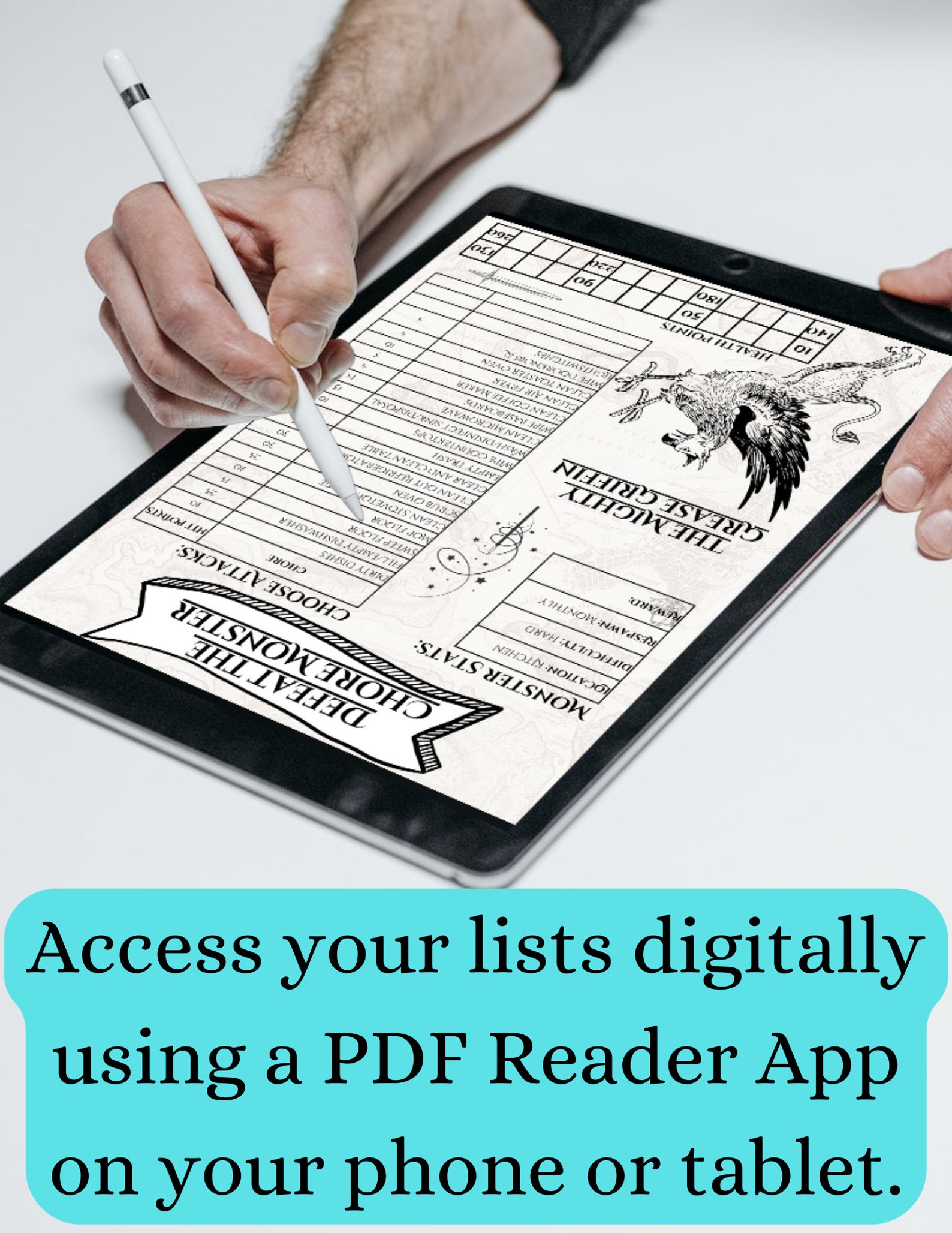 ADHD Chore Cleaning Checklist Game | Adults Children Chore Cleaning ...