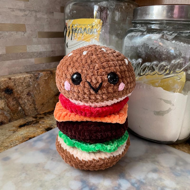 Crochet Cheeseburger - Etsy
