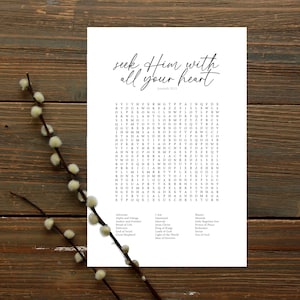 All Your Heart Wall Art | Christian Wall Art | Names of Christ Word ...