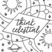 Think Celestial Coloring Pages Bundle General Conference - Etsy