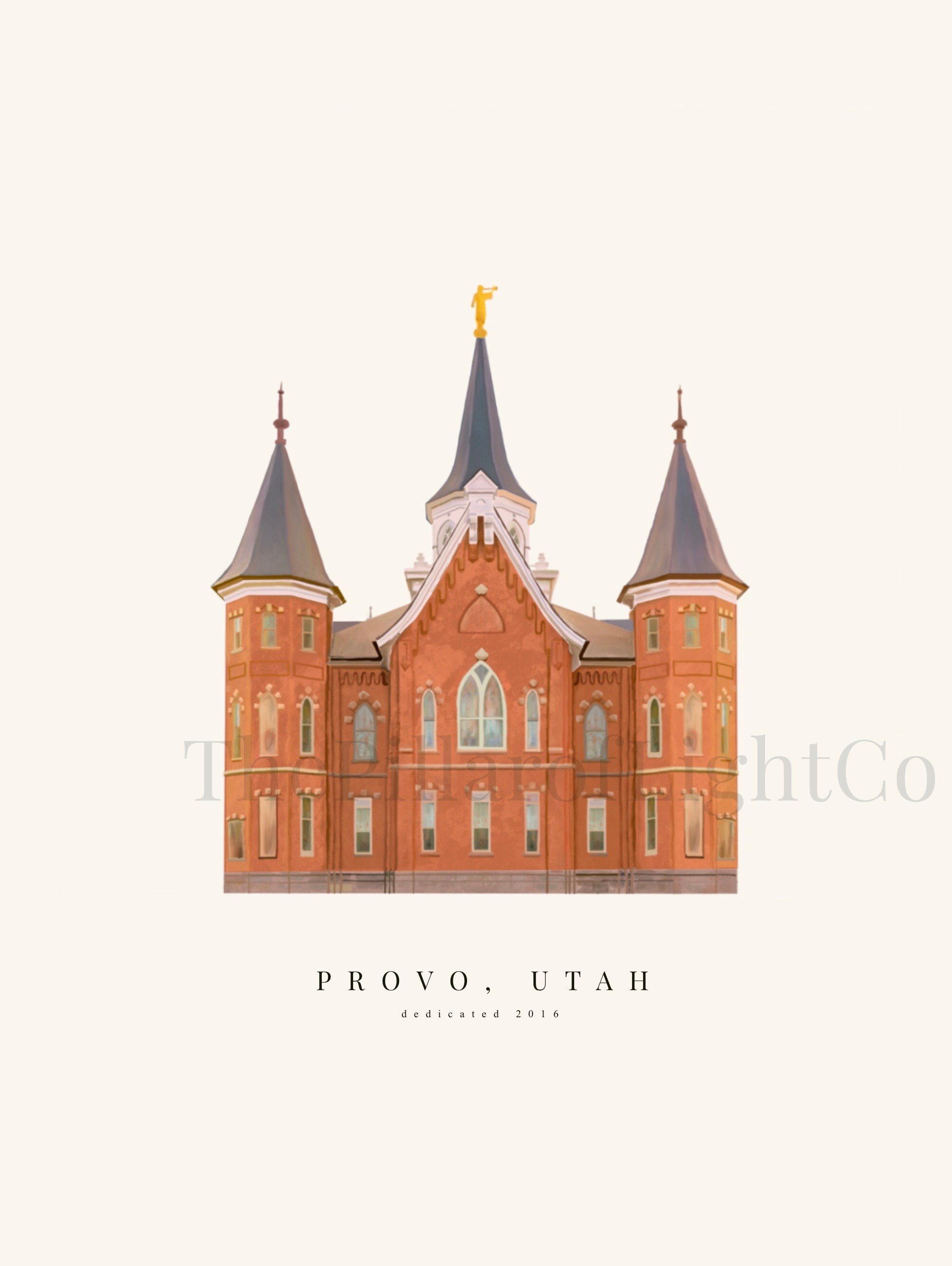 Provo City Center Temple Printable | Church of Jesus Christ Art | LDS ...
