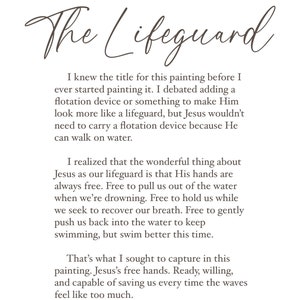 The Lifeguard - Landscape || Christ by the Ocean | Christian Artwork ...