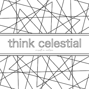 Think Celestial Coloring Pages Bundle | General Conference Quote ...