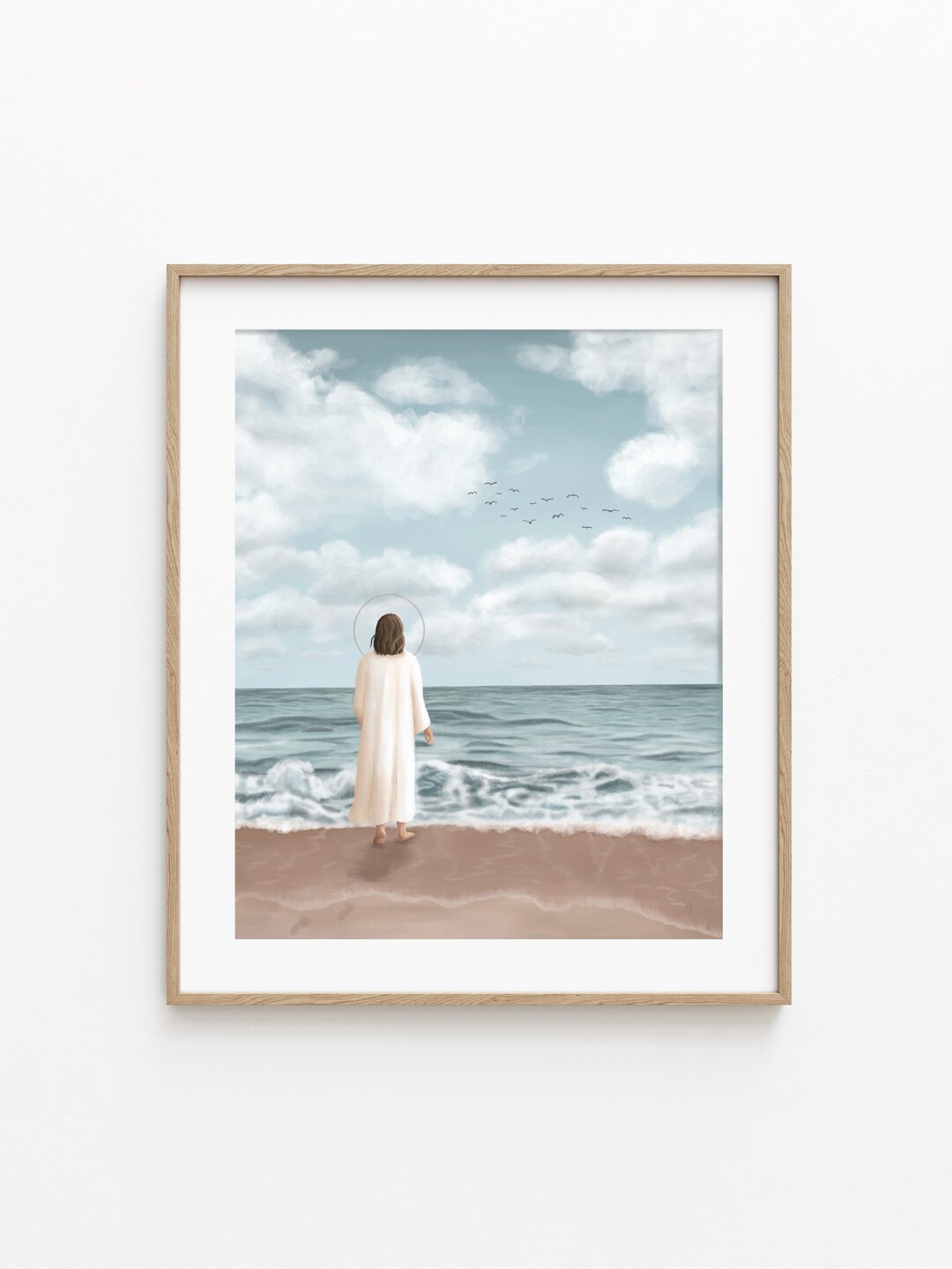 The Lifeguard - Portrait || Christ by the Ocean | Christian Artwork ...