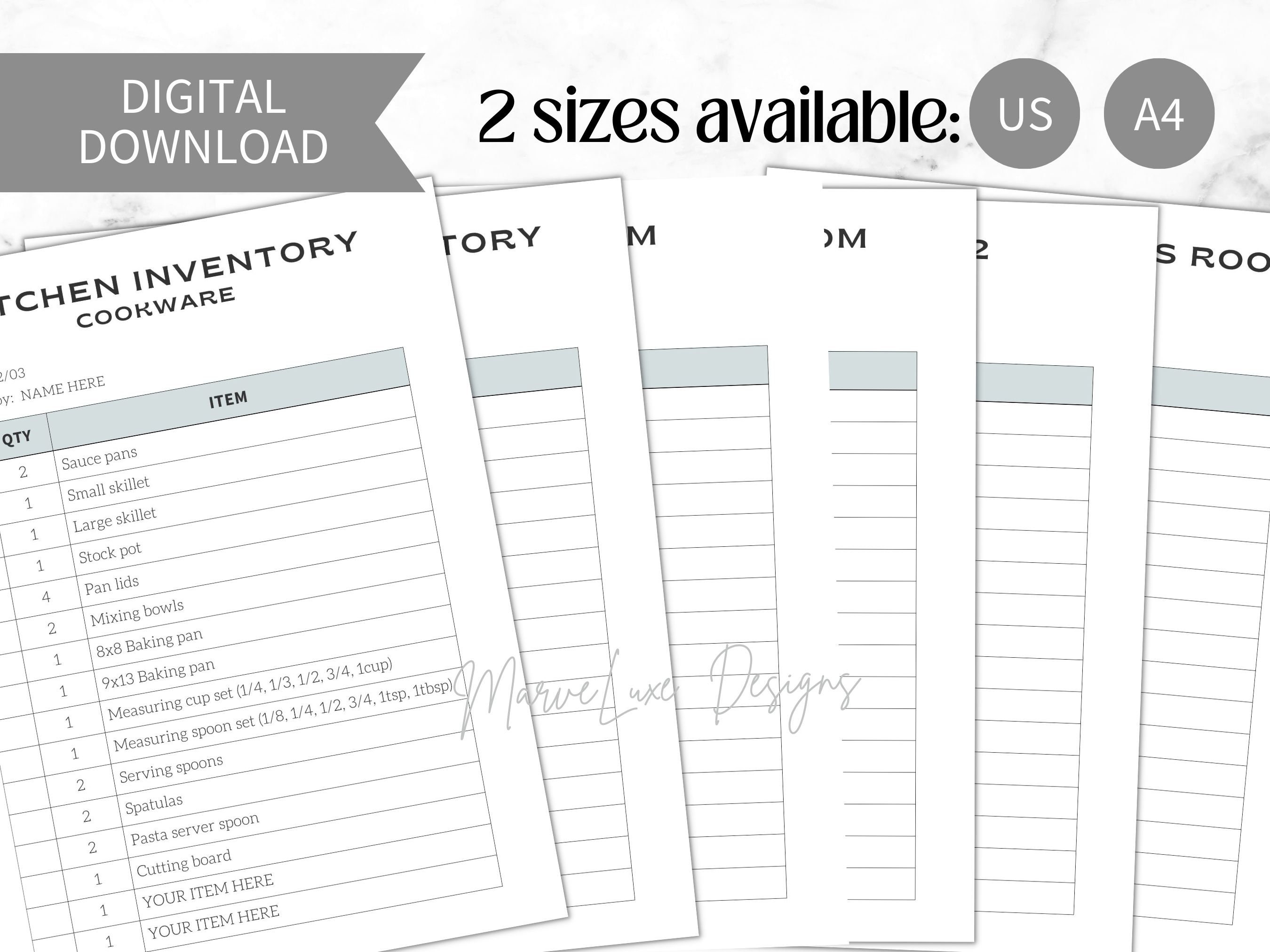 Airbnb Inventory Checklist | Editable Checklist Template | Airbnb ...