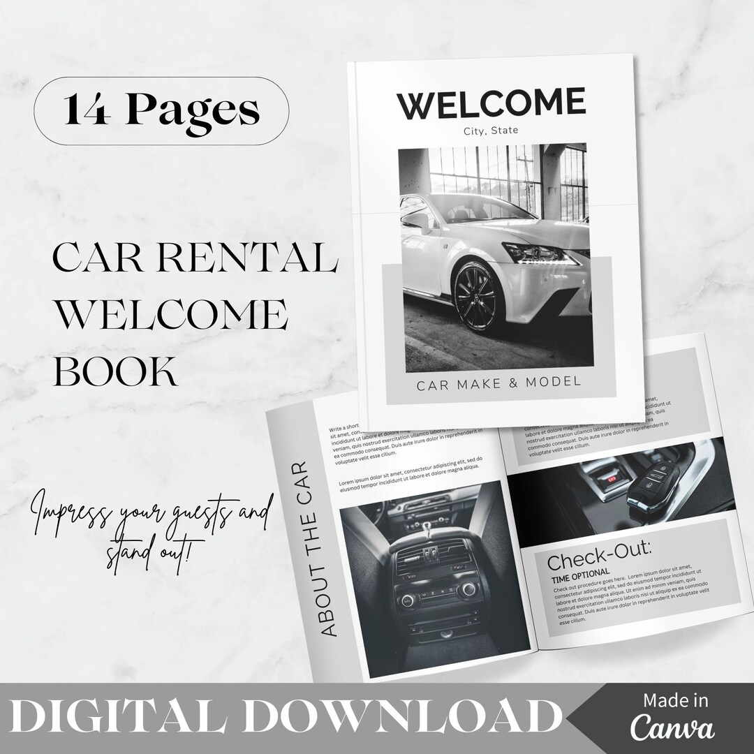 Turo Welcome Book | Turo Host | Welcome Guide | Canva Template ...
