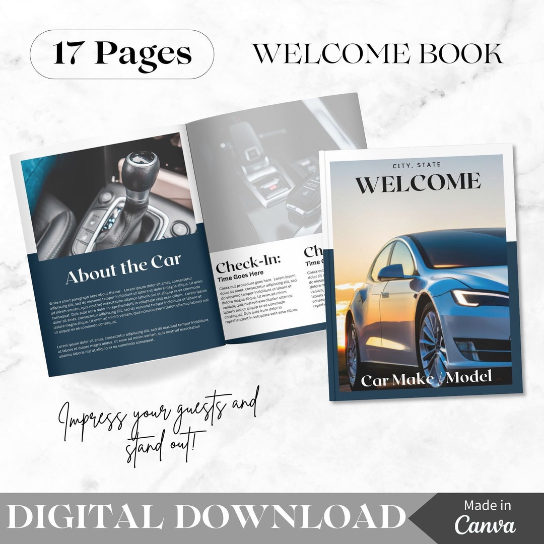 Turo Welcome Book | Turo Host | Welcome Guide | Canva Template ...