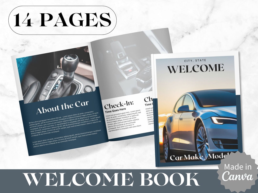 Turo Welcome Book Turo Host Welcome Guide Canva Template - Etsy